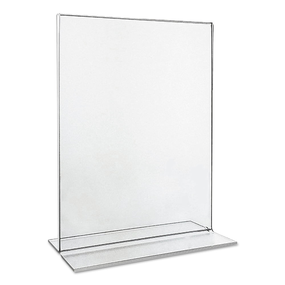 2-Piece/Pack 8 in. x 10 in. 2-Sided T-Style Freestanding Frames - Clear ...