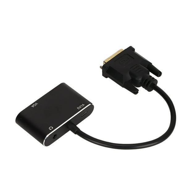 2 In 1 Splitter DVI To VGA High Definition Multimedia Interface Adapter ...
