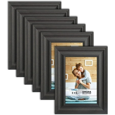 AmPm 8x10 (20x25 cm) Picture Frames (Farmhouse Brown, 6 Pack), Modern ...