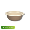 Plant Plates Compostable Heavy Duty 18oz Dinner Bowl Set, 150 Pack ...