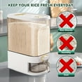 22Lbs Large Rice & Cereal Dispenser | With Measuring Cup & Time Dial ...