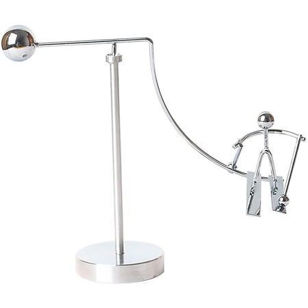 Steel Balance Balls Tumbler Villain Ornament Creative Cradle Inertia ...