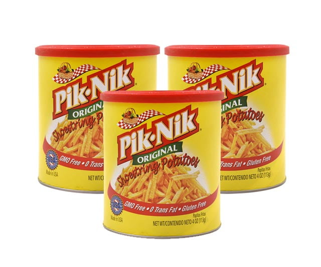Pik-Nik Original Shoestring Potatoes 4 oz. ( Pack of 3 ) - Walmart.com