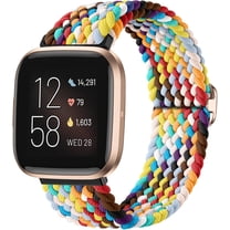 REQO Compatible Fitbit Versa Bands, Braided Stretchy Bracelet ...