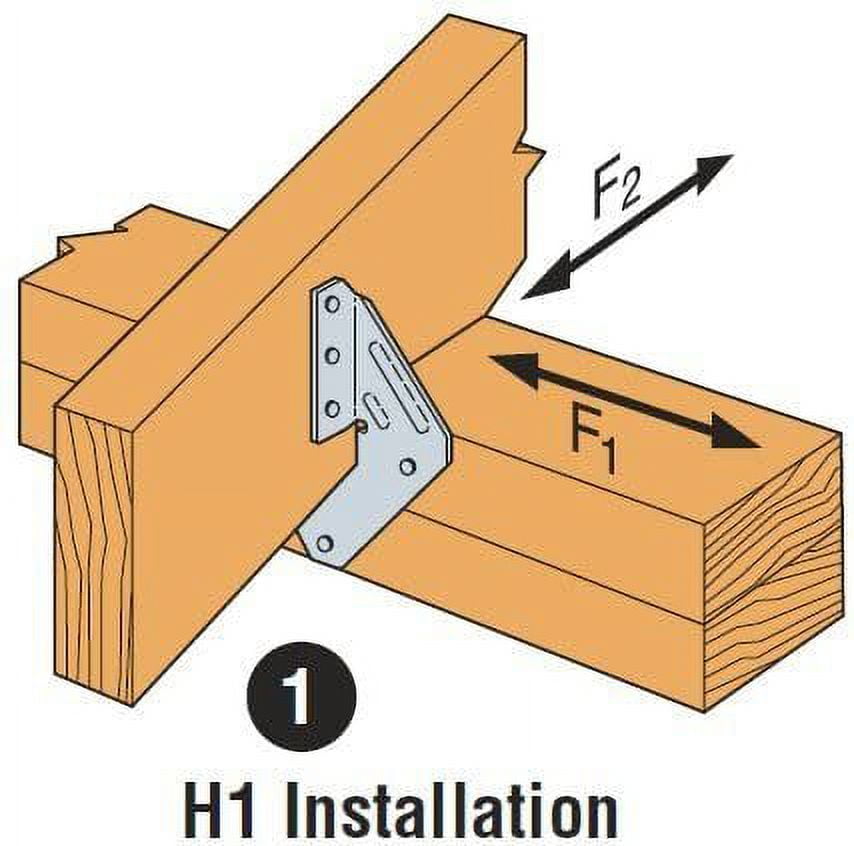 Huracán Tie Simpson H10 Simpson H6Z H6 16 Gauge ZMAX Galvanized