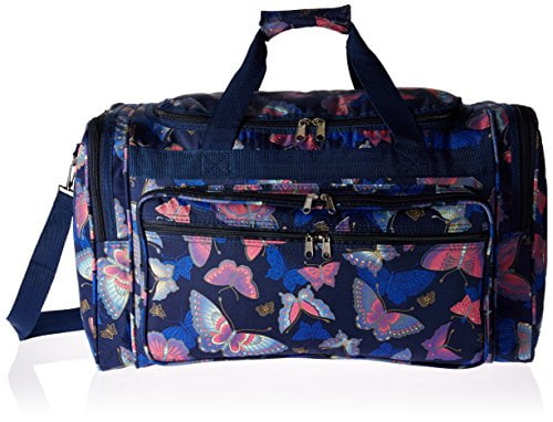 World Traveler 22-inch Travel Duffel Bag - Pink Butterfly - Walmart.com