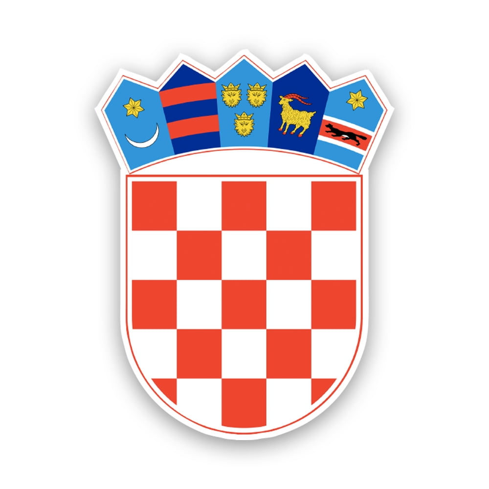 Croatian Coat of Arms Sticker Decal - Self Adhesive Vinyl ...