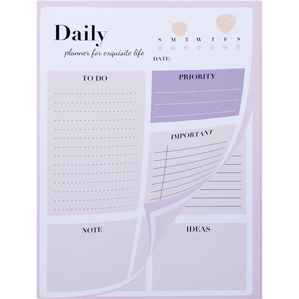 Daily Planner Notepad Time Management Notepad Portable Schedule Notepad ...