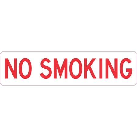 9in x 2.25in No Smoking Sticker Vinyl Stickers Signs Decal Sign Decals ...