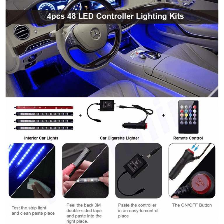 Led Lights For Cars Interior Kit