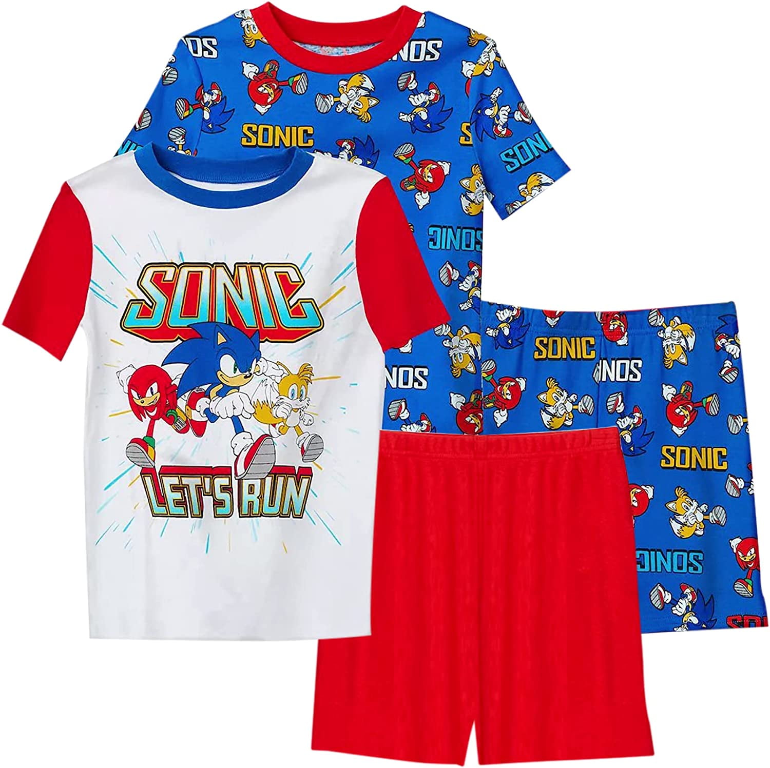 Sonic The Hedgehog Boys' Cotton Pajamas - Walmart.com