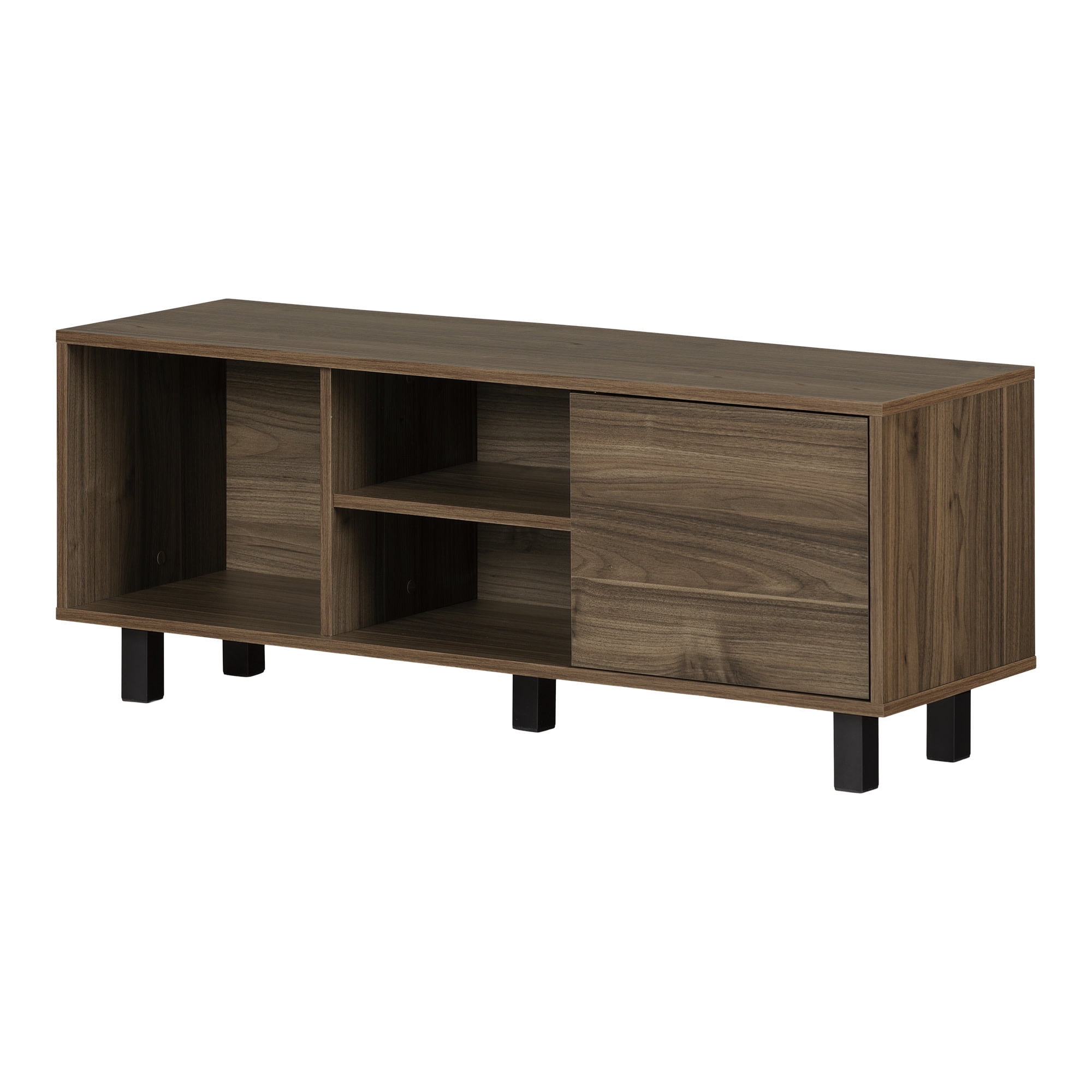 South Shore Octave, Contemporary 45" TV Stand, Natural Walnut - Walmart.com