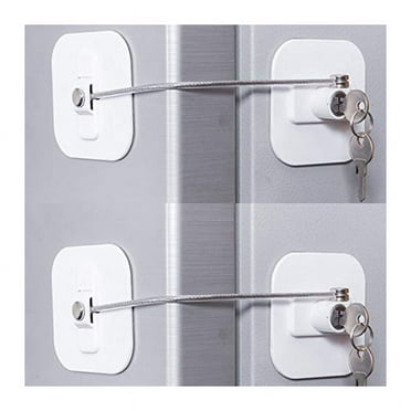 Urban August Lock Cable with Keys, Fridge and Cabinet Security, Black ...