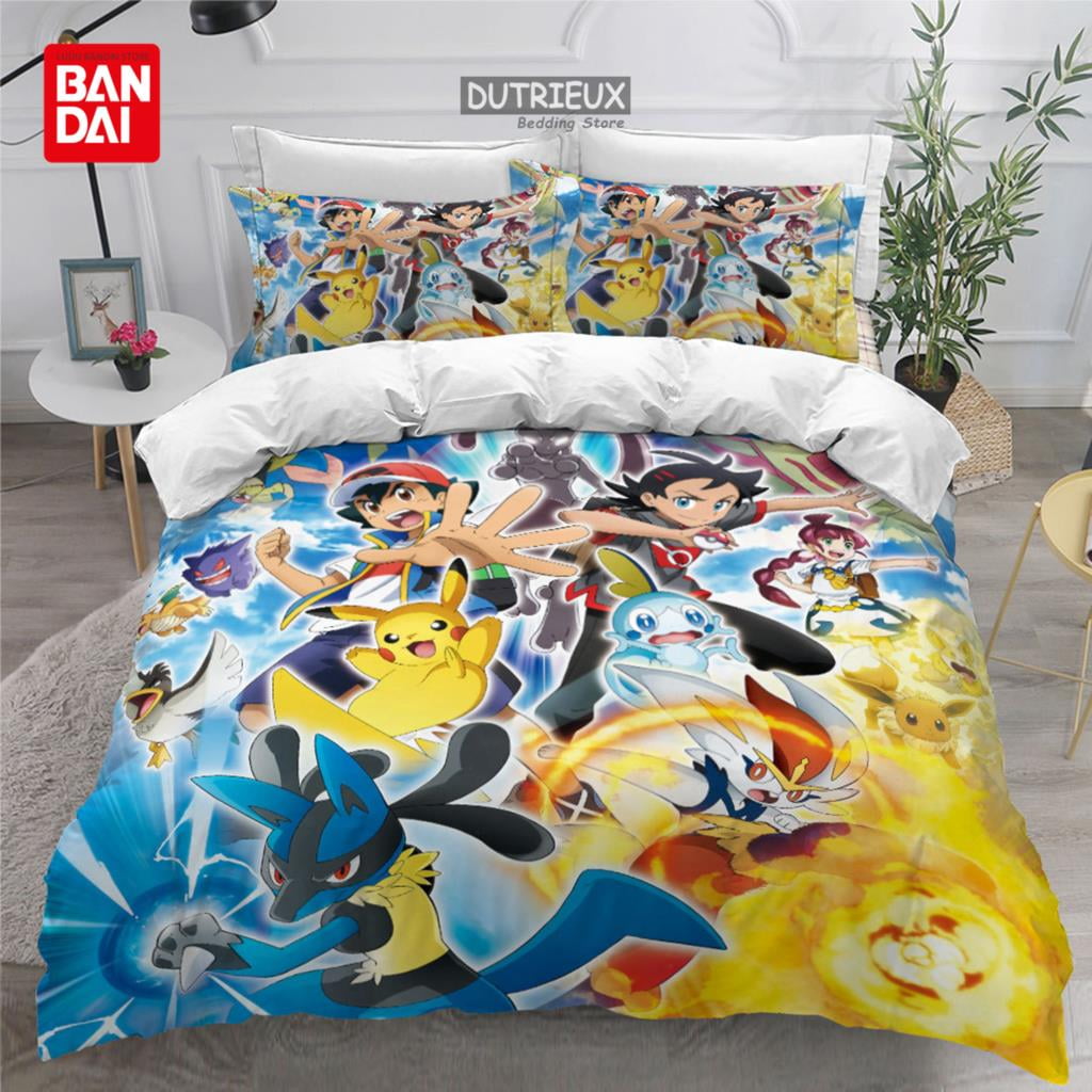 Click here for Dengle Popular Pokemon Pikachu Duvet Cover Pillowc... prices