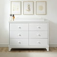 Baby Relax Rivers 6 Drawer Dresser, Nursery Furniture, White - Walmart.com