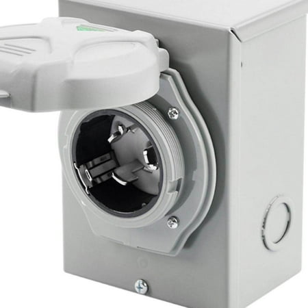 facefd RV Power Outlet Panel Box Electrical Receptacle Panel 50Amp NEMA ...