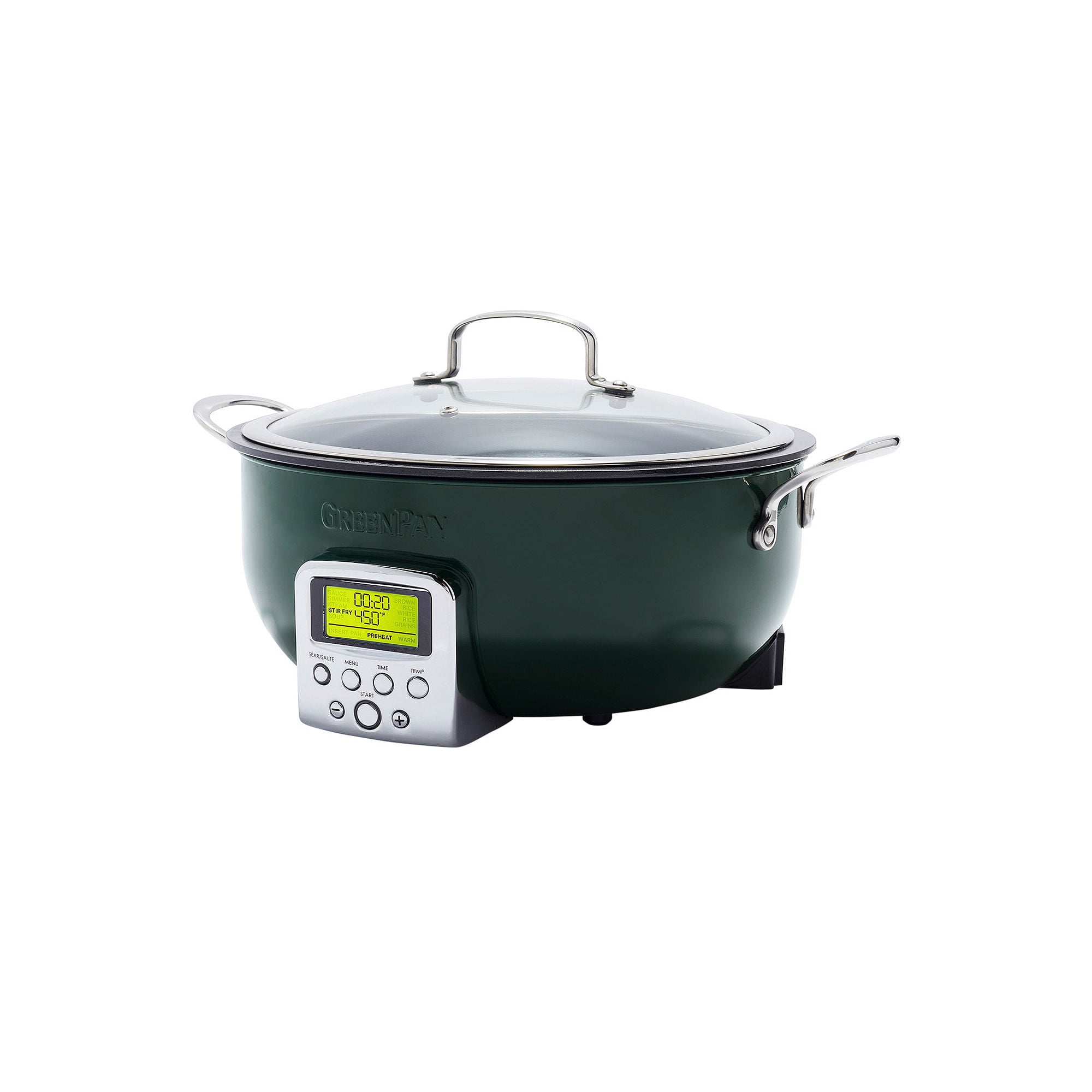 Open Box Green Pan Greenpan Essential Smart Skillet CC005095-001 ...