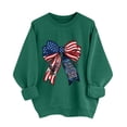 Uootdi Womens 4th Of July Sweatshirts USA Long Sleeve Crewneck USA ...