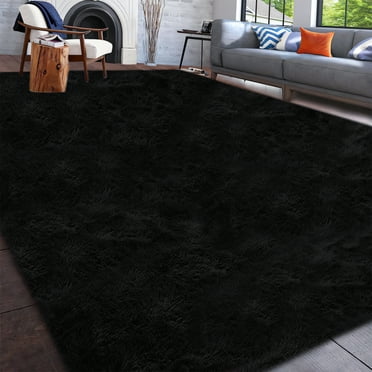 CozyDesg Plush 8ft x 10ft Rug, Soft, Fluffy for Living Room, Bedroom ...