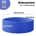 SAETSFEG Ball Pit for Toddlers 35.43''x11.81 Baby Ball Pit Soft Memory ...