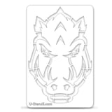 NCAA Arkansas Razorbacks Collegiate Tusk Face Multi-Purpose Stencil ...