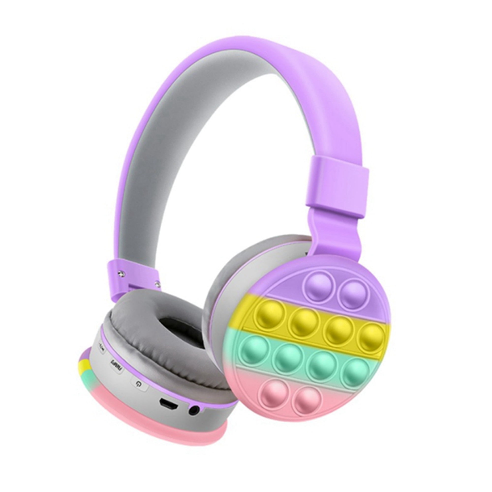 SUNSIOM Wireless 5.0 Bluetooth Headphone, Pop-Up Bubbles Over-Head ...
