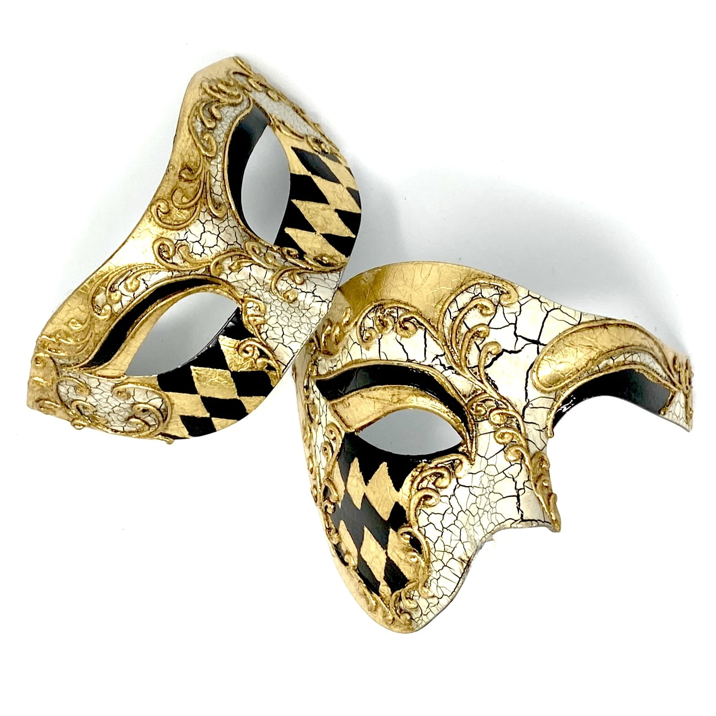 Couple Masquerade Masks Men Women Venetian Halloween Mardi Gras Cosplay ...