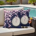 2 Pack Outdoor Waterproof Throw Pillow Covers,Pink Cherry Blossoms Full ...