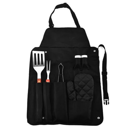 7-Piece Premium Barbecue Kitchen Kit with Apron and Barbecue ...