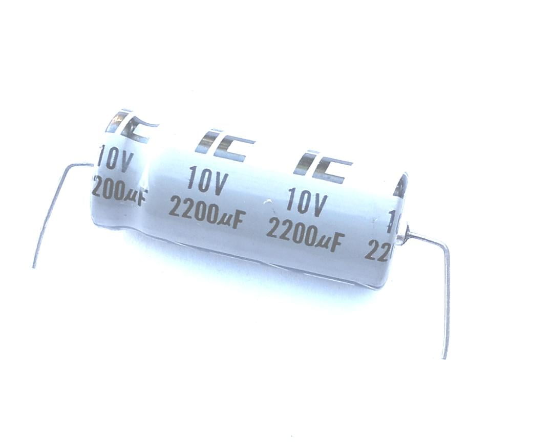 Axial Electrolytic Capacitor, Polarized, 2200uF 10V, 85C, Tolerance ±20 ...