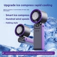 Portable Handheld Turbo Fan with Cooling Plate, 1-100 Level Speed ...