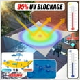 ColourTree Rectangle Sun Shade Sail with Hardware Kit - 95% UV Block ...