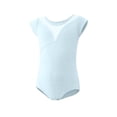 Afuyipoi Girls Ballet Leotard（For3-15Y） Short Sleeve Dance Bodysuit ...