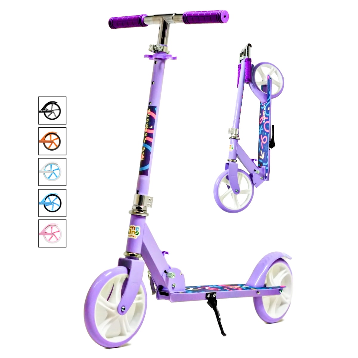 Scooter Patín del Diablo KINENE Plegable Ajustable 2 Ruedas | Walmart ...