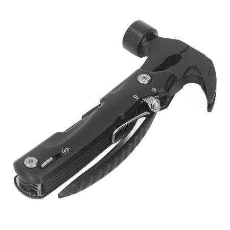 Hammer Multitool, Folding Stainless Steel Multifunctional Space Saving Hammer Multitool 9 In 1 ...