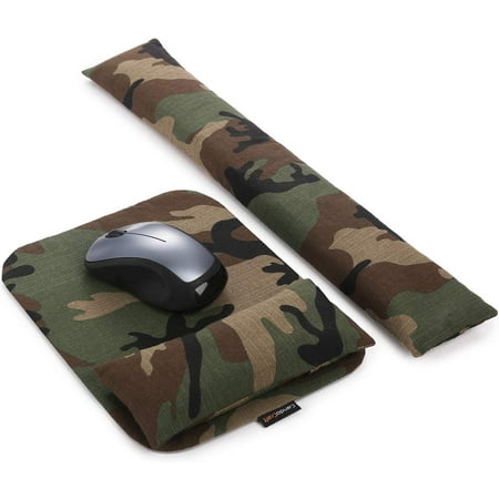 Mouse Pad Wrist Support Set - Keyboard Wrist Rest Bean Bag with ...