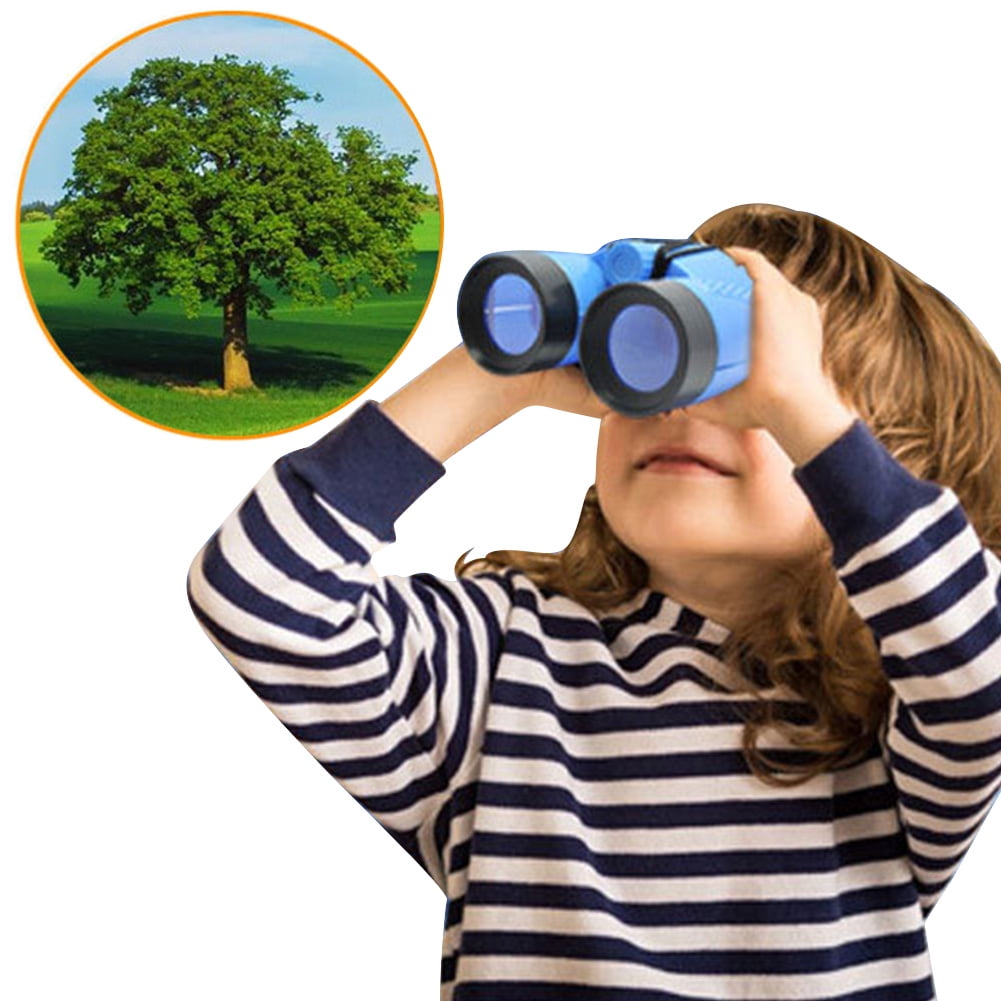 Kid Looking Through Binoculars