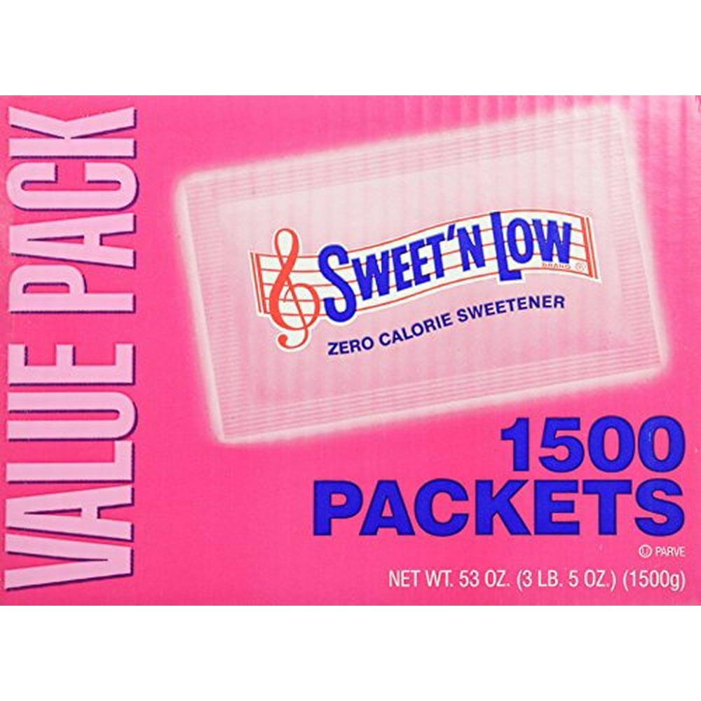 Sweet and Low Zero Calorie Sweetener 1500 Individual Serving Packets ...