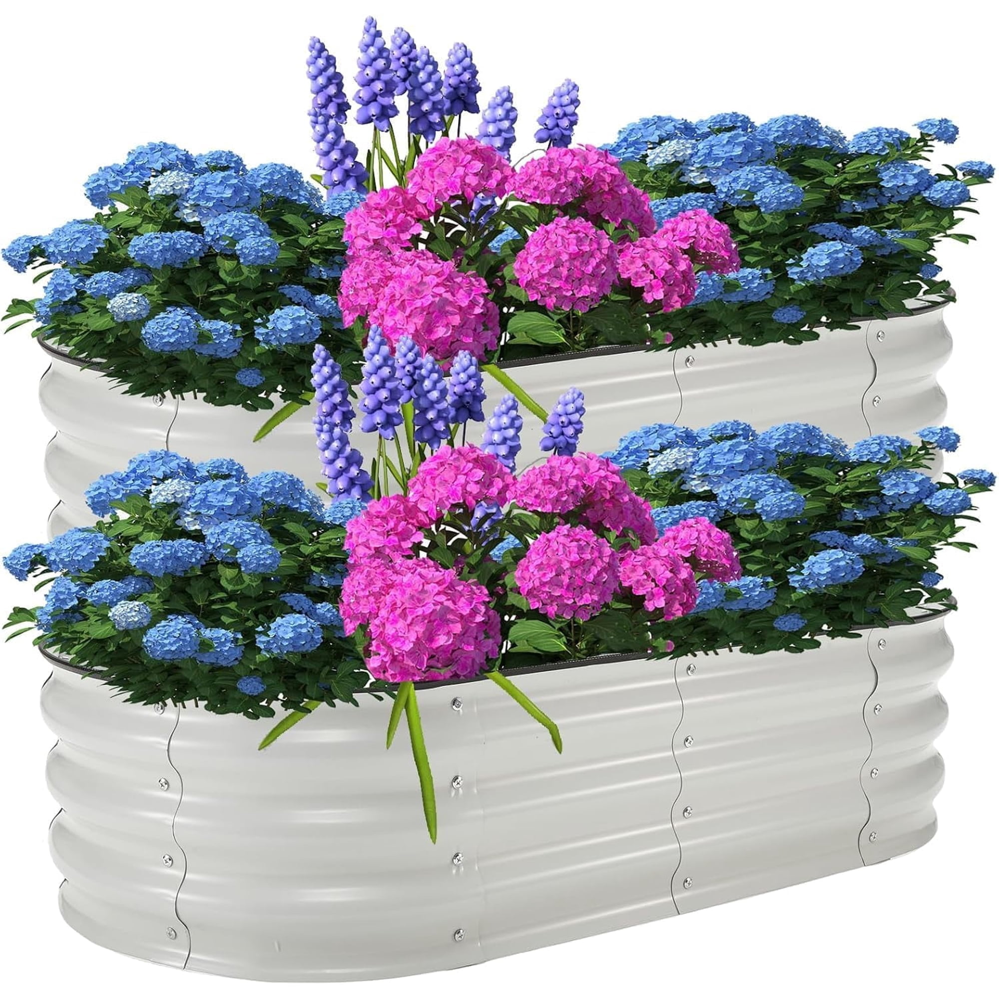 Click here for Yusazens 6x3x2ft (2 Pack) Galvanized Raised Garden... prices