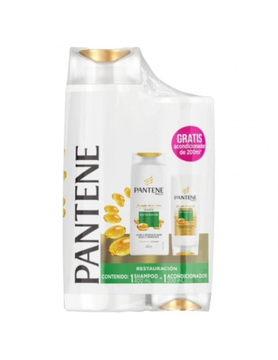 Pack de 10 Shampoo Pantene Restauración 400 ml + 200 ml Pantene Restauración | Walmart en línea