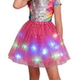 CUZIBR Girls Kids Carnival Fairy Tutu Skirt Sets Light Up Elastic Waist ...