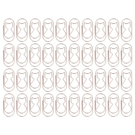 Shaped Paper Clip, Paper Clamp Lightweight For File Classification Rose ...