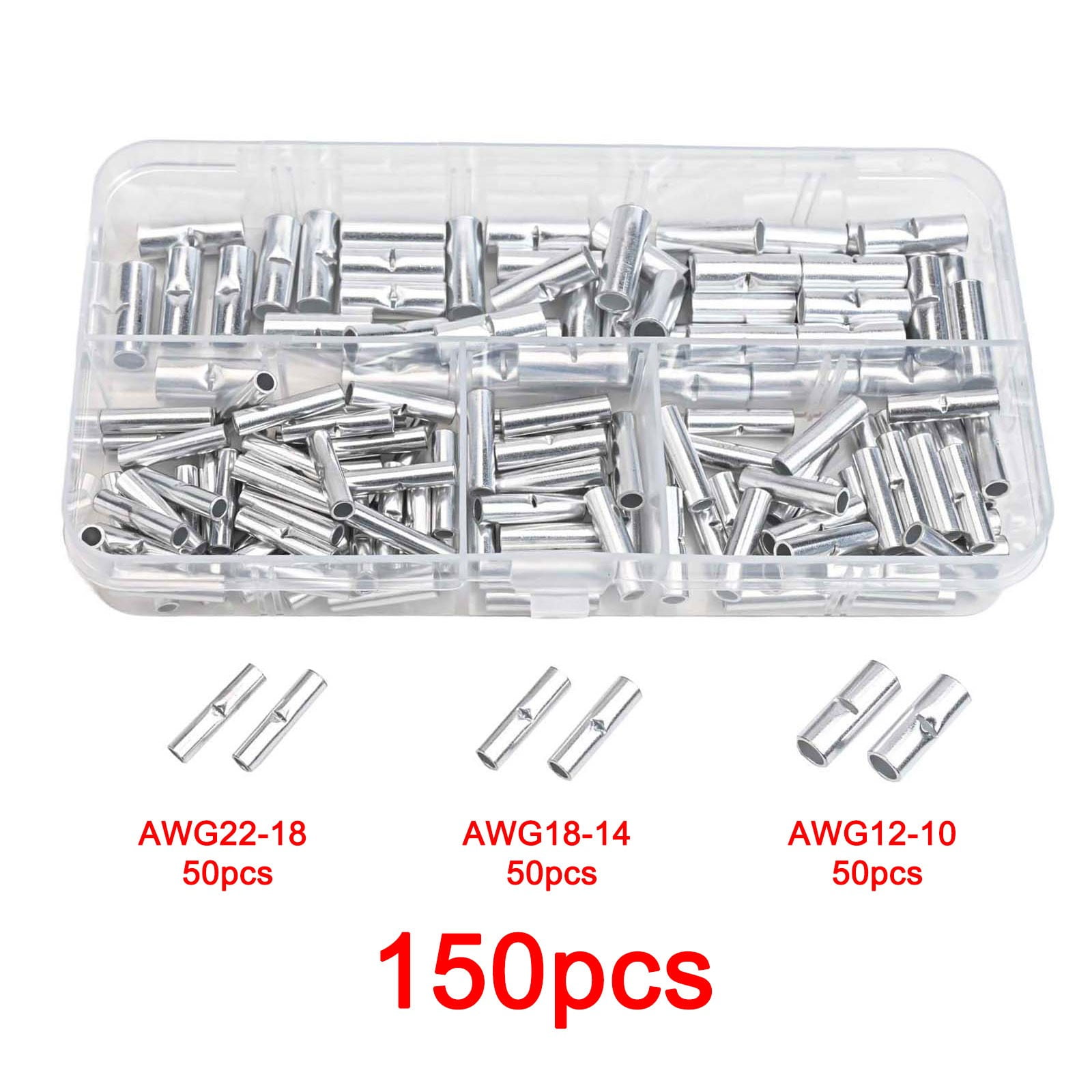 Click here for Unbranded 150/200/280pcs Non Insulated Butt Connec... prices