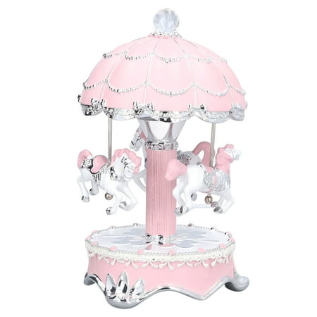 Retro Carousel Music Box, Eco Friendly Musical Carousel Natural Resin ...