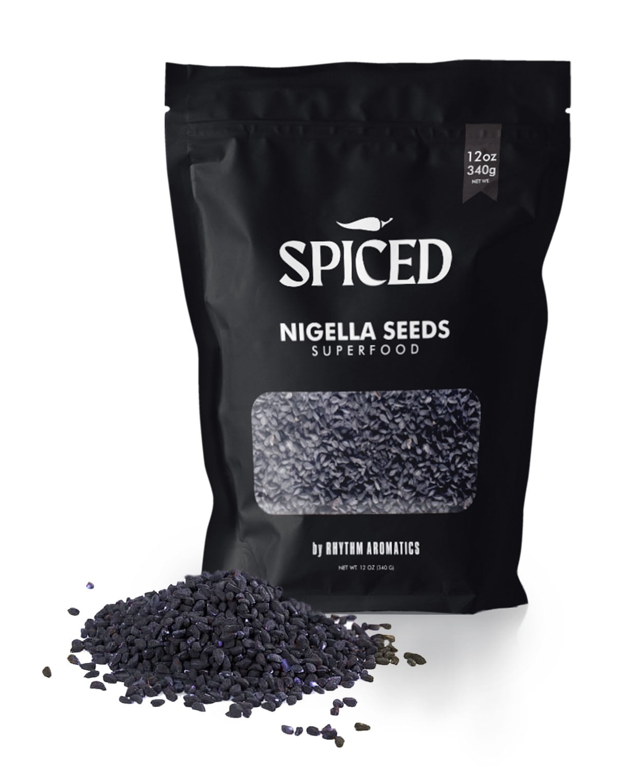 SPICED Whole Nigella Seeds, 12 Oz. Bag for Cooking, Seasoning and ...