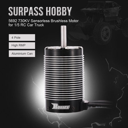SURPASS HOBBY 5692 Rocker 4 Poles 730KV Sensorless Brushless Motor for 1/5 RC Car Truck ...