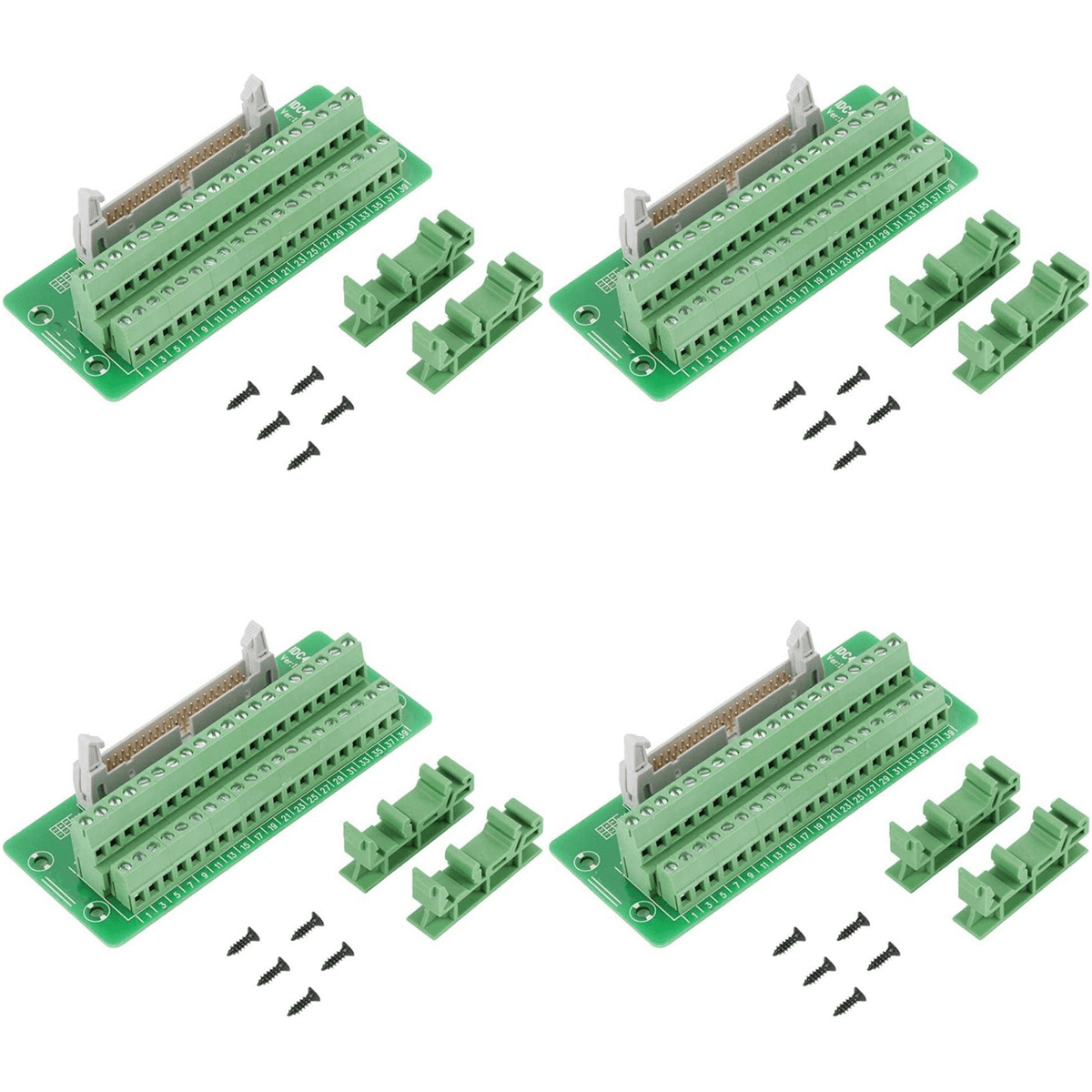 4X Interfaz del PLC del Enchufe del Bloque de Terminales de la Placa de ...