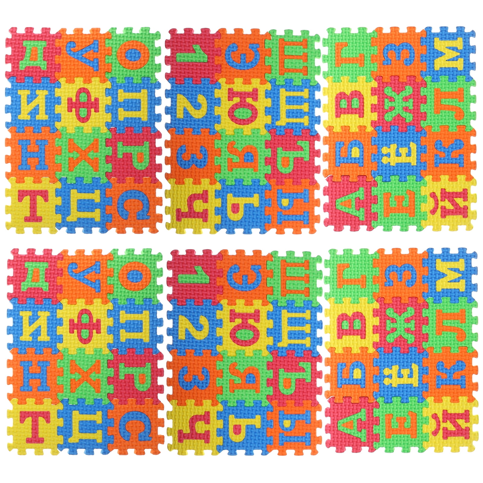 2 conjuntos Russian Alphabet Puzzle Mats Diy Mats de letras rusas ...
