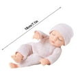 Realistic Doll Toy 18cm Reborn Doll Simulation Pacifier Baby Bib Change ...
