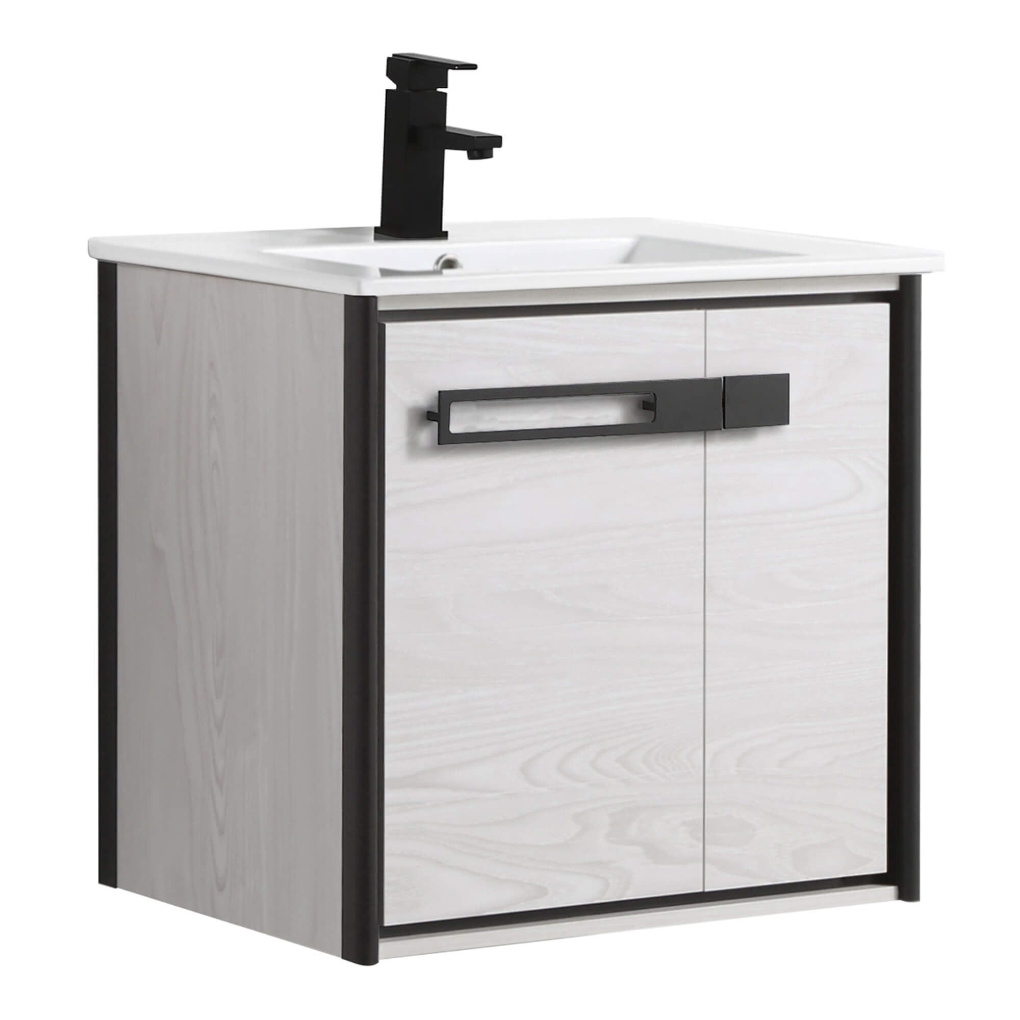 Fine Fixtures Oakville 24 in. W x 18 in. D x 33 in. H Wall Mounted ...